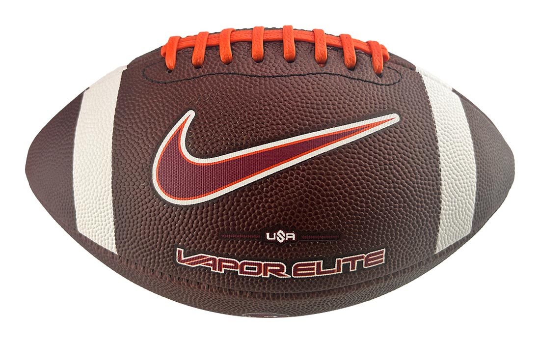Official 2025 Virginia Tech Hokies Nike Vapor Elite Game Football - Big ...