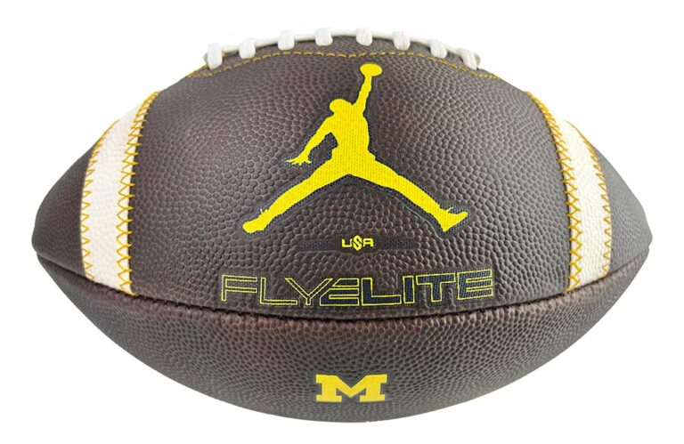Official 2025 Michigan Wolverines Jordan Fly Elite Game Football - Big ...