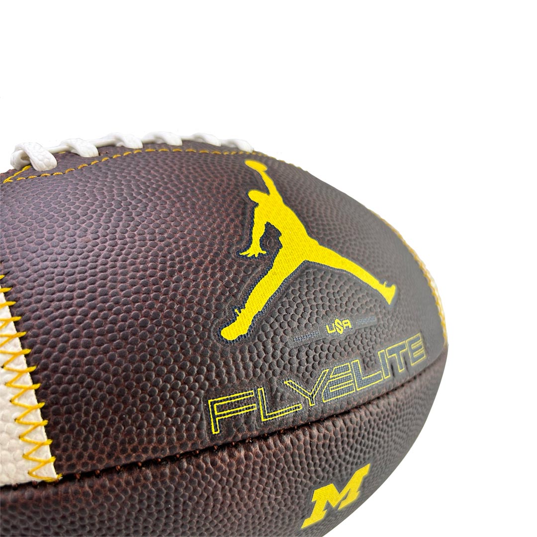 Official 2025 Michigan Wolverines Jordan Fly Elite Game Football - Big ...